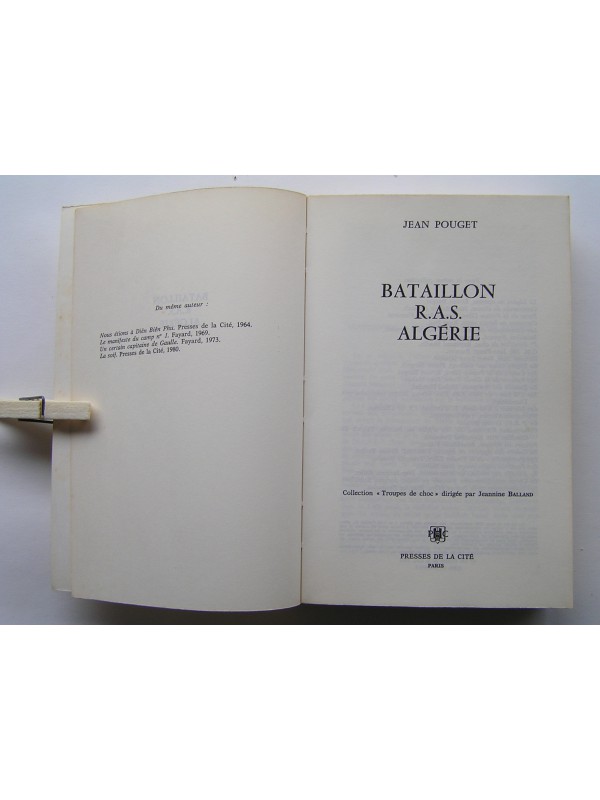 Jean Pouget - Bataillon R.A.S. Algérie