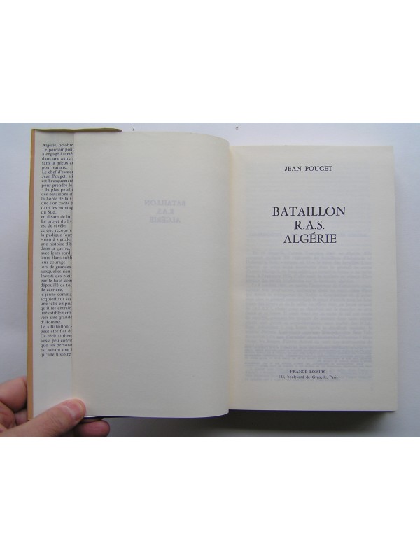 Jean Pouget - Bataillon R.A.S. Algérie