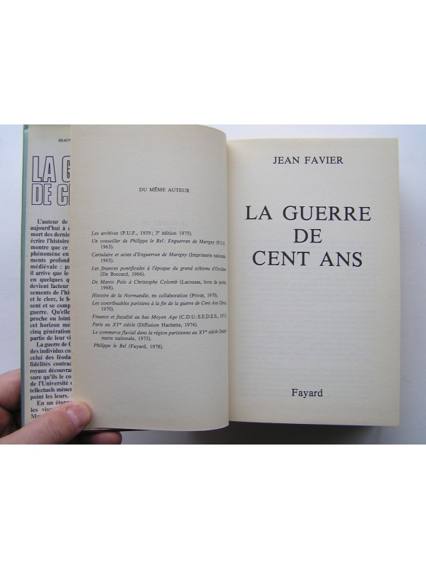Jean Favier - La guerre de Cent Ans